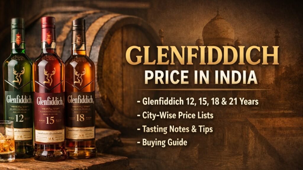 Glenfiddich Price in India (2026) - State-Wise & Variant-Wise Guide